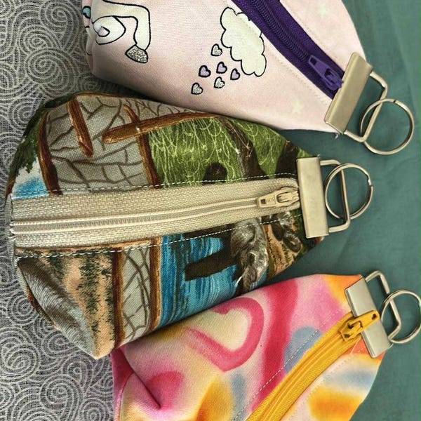 Key Fob Coin Pouch Pattern - Etsy
