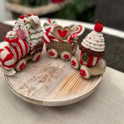 Christmas Amigurumi Pattern Gingerbread Train Engine, Christmas ...