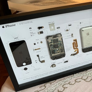 Disassembled Hard Drive Disk With Frame, Disassemble Art, Framed Hard ...