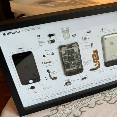 Disassembled iPhone Art With Frame, Disassemble Art Frame iPhone 1 ...