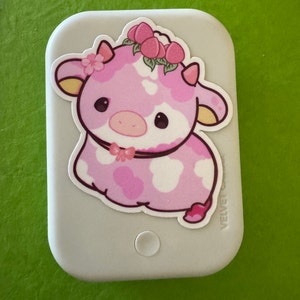 Ice Cream Cow Sticker Set Ver 2, Cute Cow Sticker Bundle, Rainbow Cow ...