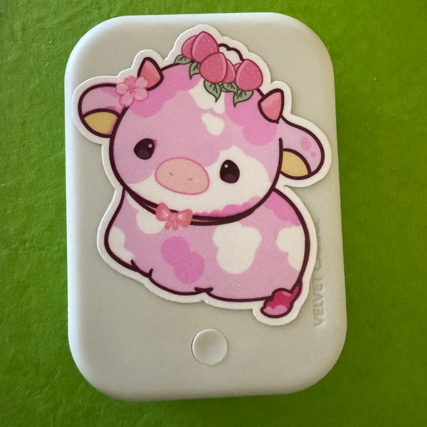 Ice Cream Cow Sticker Set, Kawaii Flavor Cow Vinyl Stickers ...