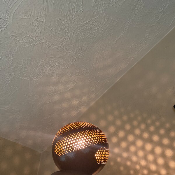 Pico Lamp No.1- Small Wood Lamp, Table Lamp, Morroco Lamp, Bedroom Lamp ...