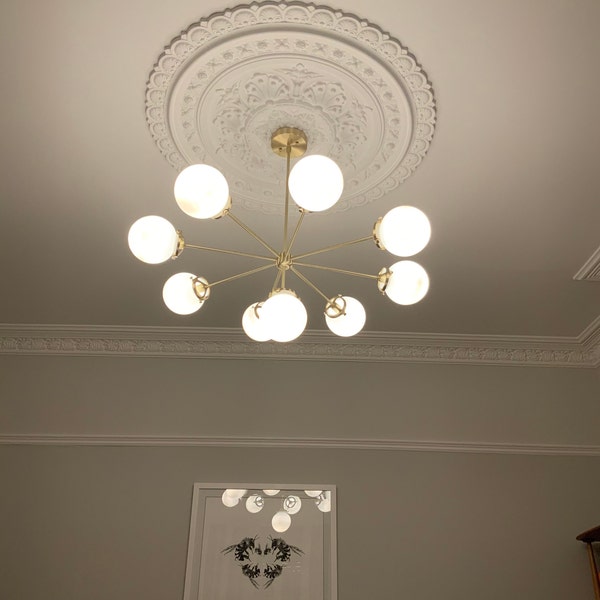 Gorgeous Mid Century Sputnik Chandelier Light Lamp , Large Modern HELIO ...