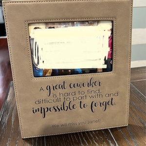 Coworker Goodbye Gift Picture Frame Personalized Picture Frame With ...