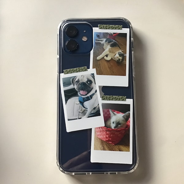 Custom Pictures Clear Phone Case for iPhone 17 16e 15 14 13 12 Mini SE ...