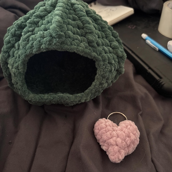 Leopard Gecko House, Hobbit-hole Small Pet Hide, Crochet Pet Cave ...