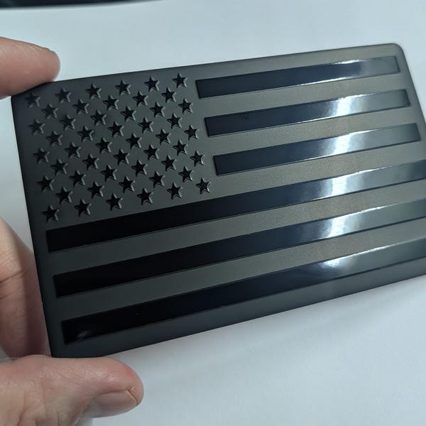 USA Black Metal Flag Emblem for Cars, Trucks 5"x 3" 1pcs - Etsy