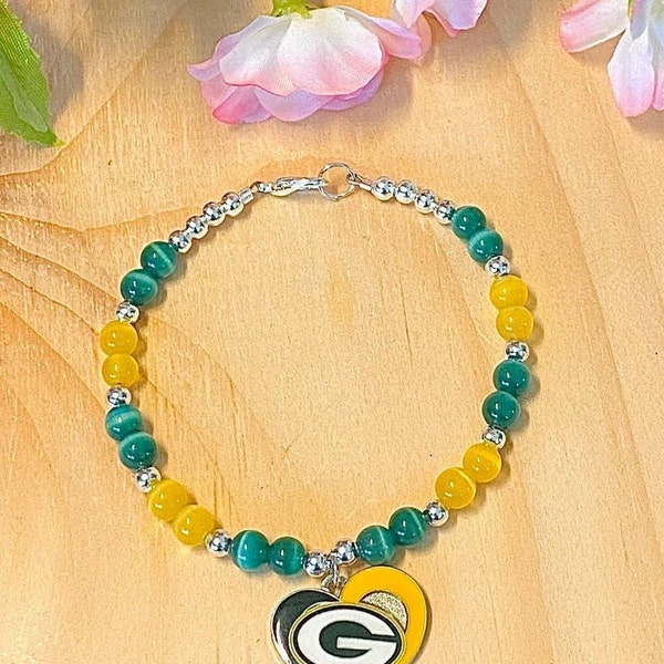 Detroit Jewelry-nfl Custom Orders-lions Football Charm Bracelets-blue ...