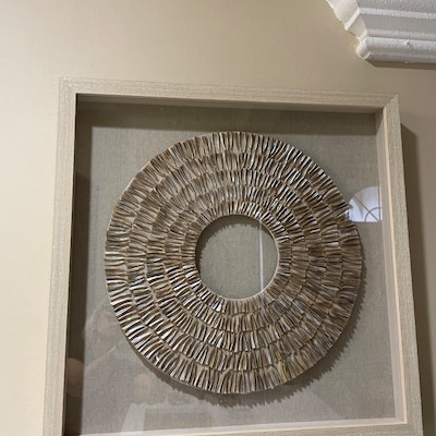 HUJI Mini Scallop Shells Shadow Box Wall Décor MS56275B - Etsy