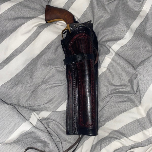 Cowboy Western Fast Draw Leather Holster Fits Colt SAA 1873 Ruger ...