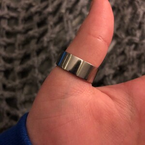 Classic Titanium Steel Ring Basic Band Size 5-13 | Etsy