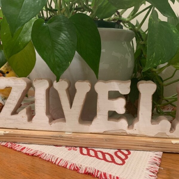 Ziveli Sign, Serbian Sign, Personalized Sign, Recycled Wood Bar Sign ...