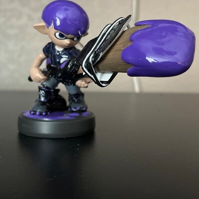 Custom Splatoon Amiibo Purple Inkling Boy Amiibo - Etsy