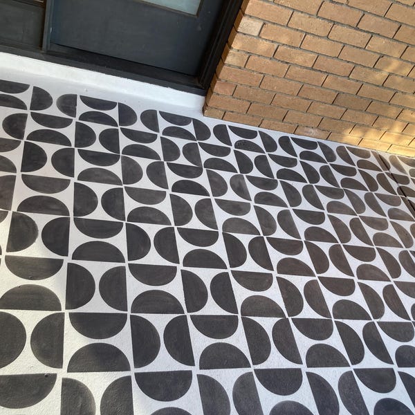 Pebbles Stencil for Patios, Floors, Tiles and Walls-geometric Stencil ...
