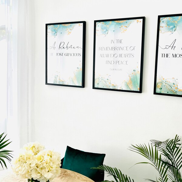Quran Quotes Sabr Shukr Tawakkul, Islamic Quotes Printable Wall Art ...