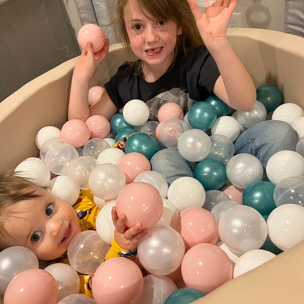Beige Ball-pit Round +300 Balls Included - Etsy