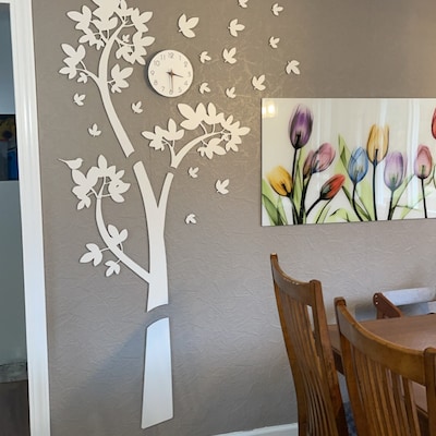 Large Tree Wood Wall Decor, Oak Tree Wall Art, Tree of Life Wooden Art ...