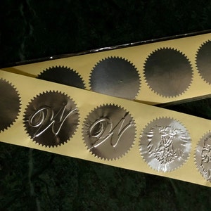 100 Gold or Silver Foils to Add to Your Custom Embosser Order Stickers ...