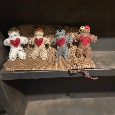 Mini Voodoo Dolls-sack of Voodoo-tiny Voo Doo Dolls in Sack-halloween ...