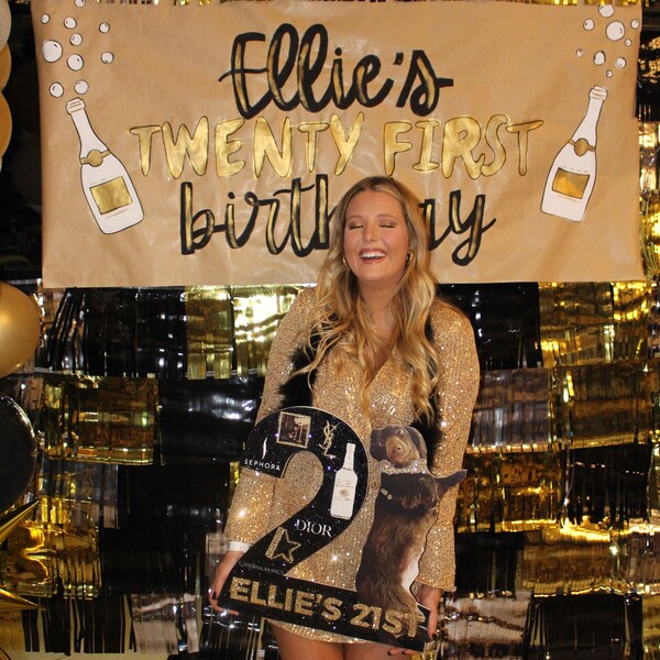 Custom Sticker Design Round Sticker Perfect for Birthdays, 21st Party ...