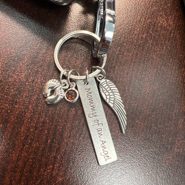 Baby Angel Keychain Set, Mommy's Keychain, Daddy's Keychain, Father's ...