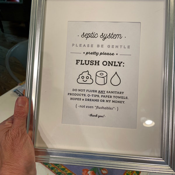 Cute Septic System Emoji Printable Sign {protected by Copyright ...