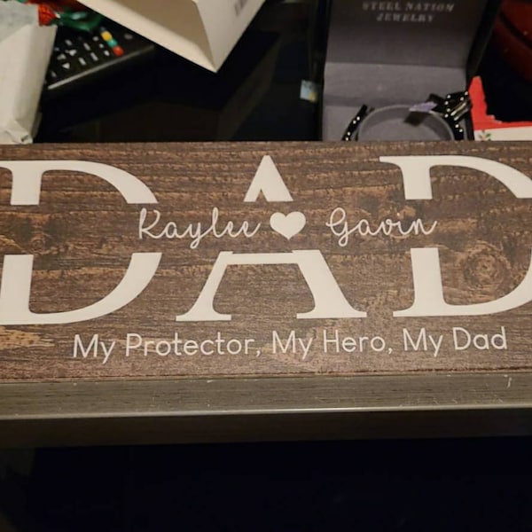 Dad Wood Sign, Dad Birthday Gift, Fathers Day Gift for Dad, Gift Idea ...