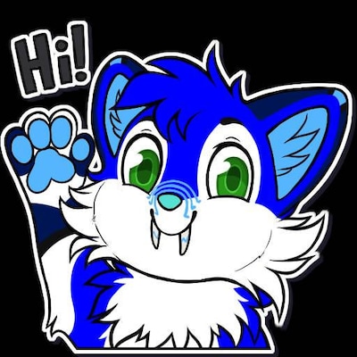 Headshot Furry / Anthro / Fursona Con Badge Custom Art - Etsy