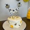 15 HONEY BEES EDIBLE Sugar Cupcake or Cake Toppers - Bee Decorations ...