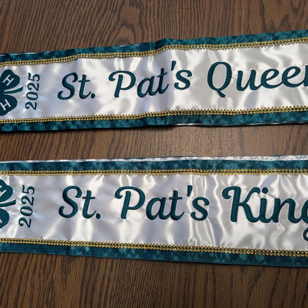 Customized Embroidery Lace Sash Custom Lace Sash Lace Sash Customize ...
