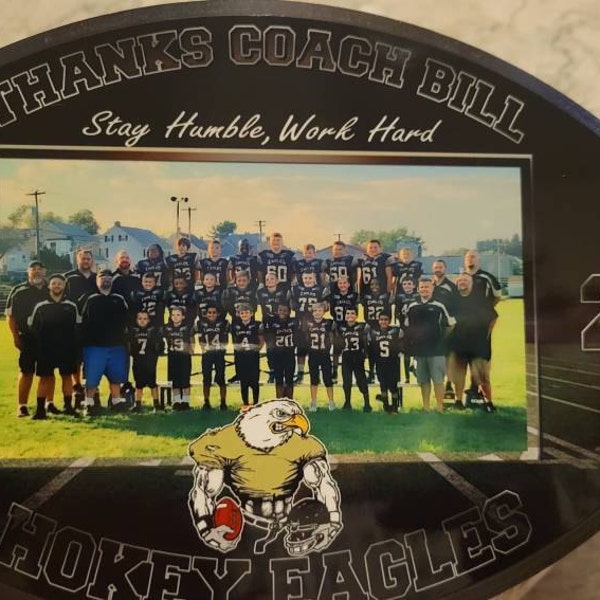Personalized Football Shape Plaque. Makes for Great Team Gifts, Senior ...