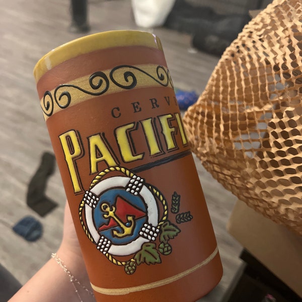 Clay Beer Mug Michelada Cup Made in Mexico Artesania Tarro Cup 32oz - Etsy