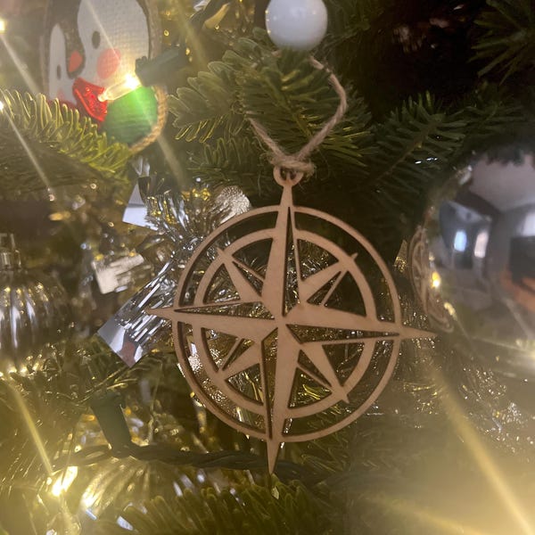 Compass Story Ornament - Finding Your True North Inspirational Gift - Etsy