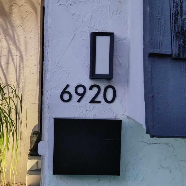 6 Inch Art Deco House Numbers and Letters - Etsy