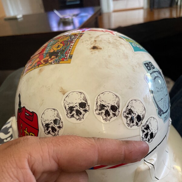 Mini Skull Stickers Goth Art Spooky Season Dark Horror Art Journal ...