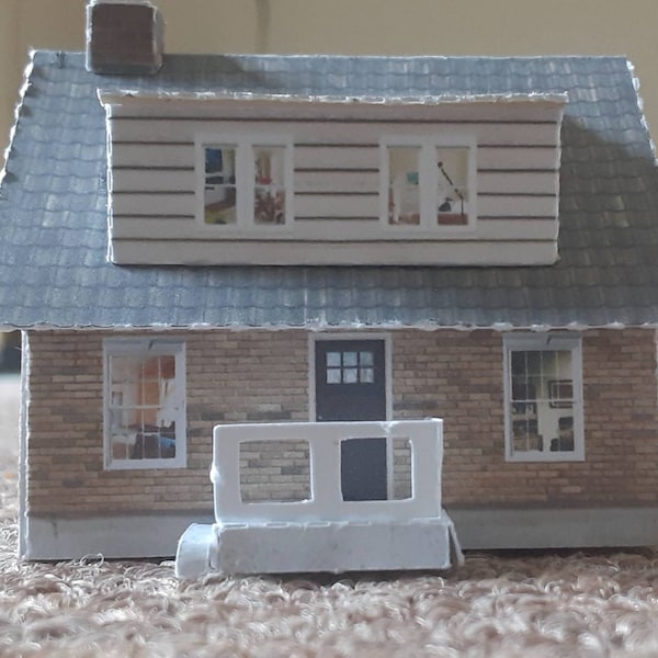 Paper Model Cardstock Model House - Swedish or Scandinavian House - N ...
