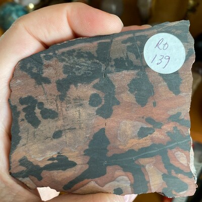 Black Deedeeite brecciated Rhyolite Slab - Etsy