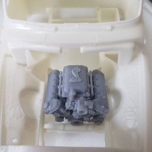 Resin Mustang GT500 Predator Engine, 760 HP, for Scale Model Cars, 1/24 ...