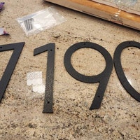 Thin House Numbers / Narrow Modern House Number / Black House - Etsy