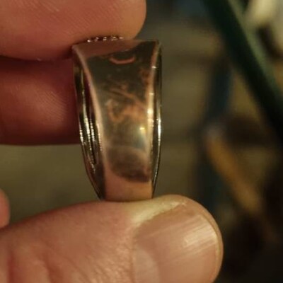 Resizable Vintage Gold Silver Rose Gold Black Tassel Ring Silver Chain ...