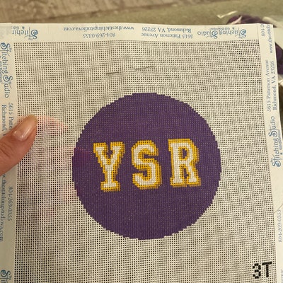 New York Public Library Lion Handpainted Needlepoint Canvas - Etsy