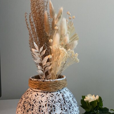 DRIED 8 Mini Palm & Ruscus Bouquet/dried Floral Bouquet/reed/dried ...