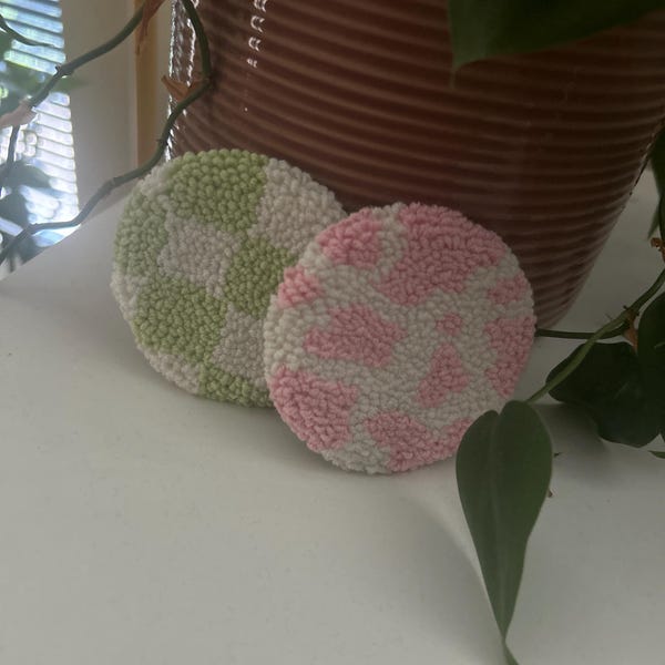 Puff Puff Pass Punch Needle Pillow Cover, Handmade Home Decor ...