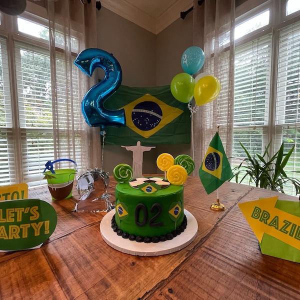 35 Brazil Party Theme Photo Booth Props, Brazilian Themed Party Props ...