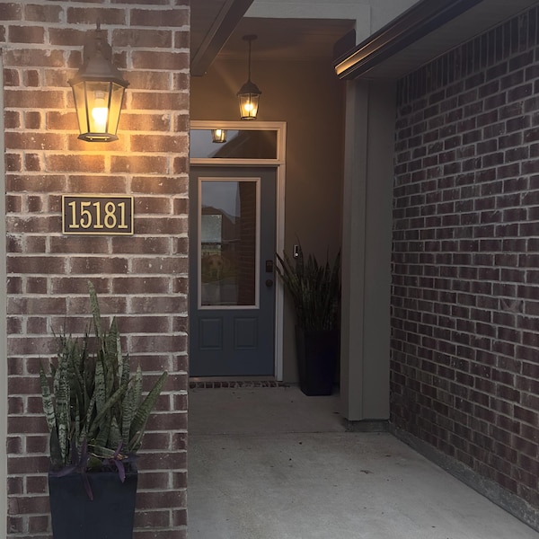 Personalized Rectangular Metal Address Plaques. Four Colors Available ...