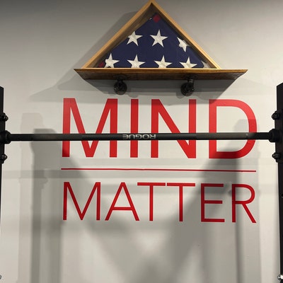 Gym Wall Decal mind Over Matter Gym Sign or Office Motivational Quotes ...