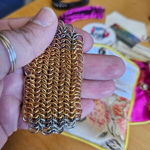 Moorish Rose Chainmail Chunky Heavy Chainmail Bracelet - Etsy