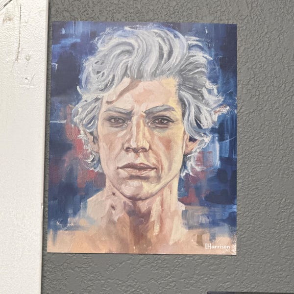 GALE DEKARIOS Oil Painting | Baldurs Gate 3 | Oil Painting Orignal 8" X ...