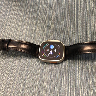 Brown Color Leather Apple Watch Band, 45mm, 41mm, 44mm, 49mm for Series ...